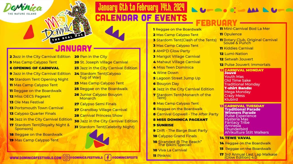 The Ultimate Carnival Calendar 2024 – The Curly Jenny